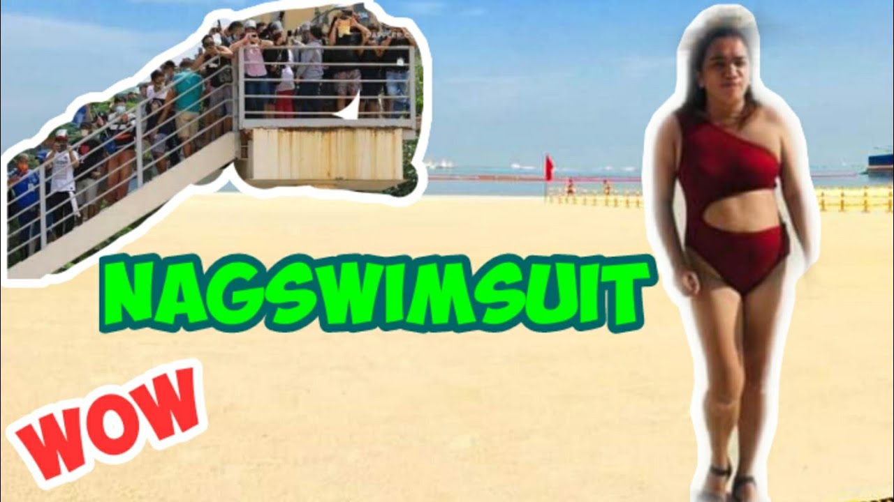 VIRAL BABAE NAG SWIMSUIT SA MANILA BAY - YouTube