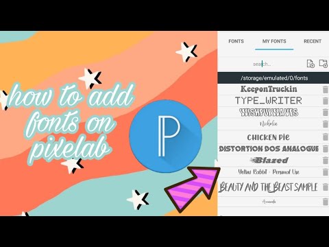 How to add fonts on pixelab||JANINE ESHE|| - YouTube