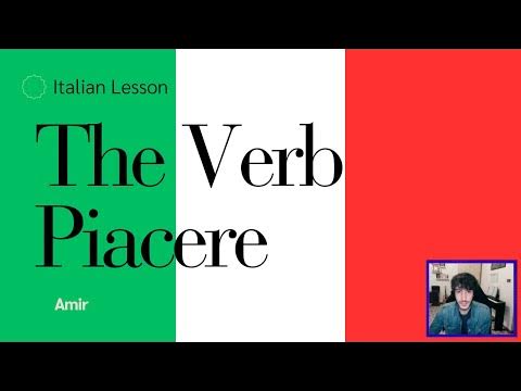 The verb PIACERE - Italian lesson - YouTube