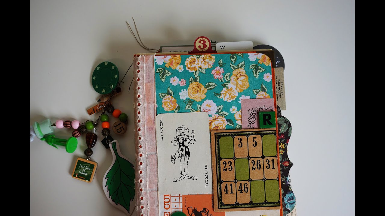 Junk Journal - Vintage Game Pieces #Junkjournal - YouTube