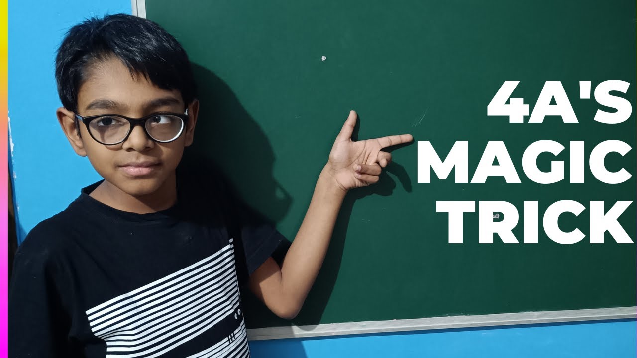 MAGIC TRICK # 1 : 4A'S CARDS MAGIC - YouTube