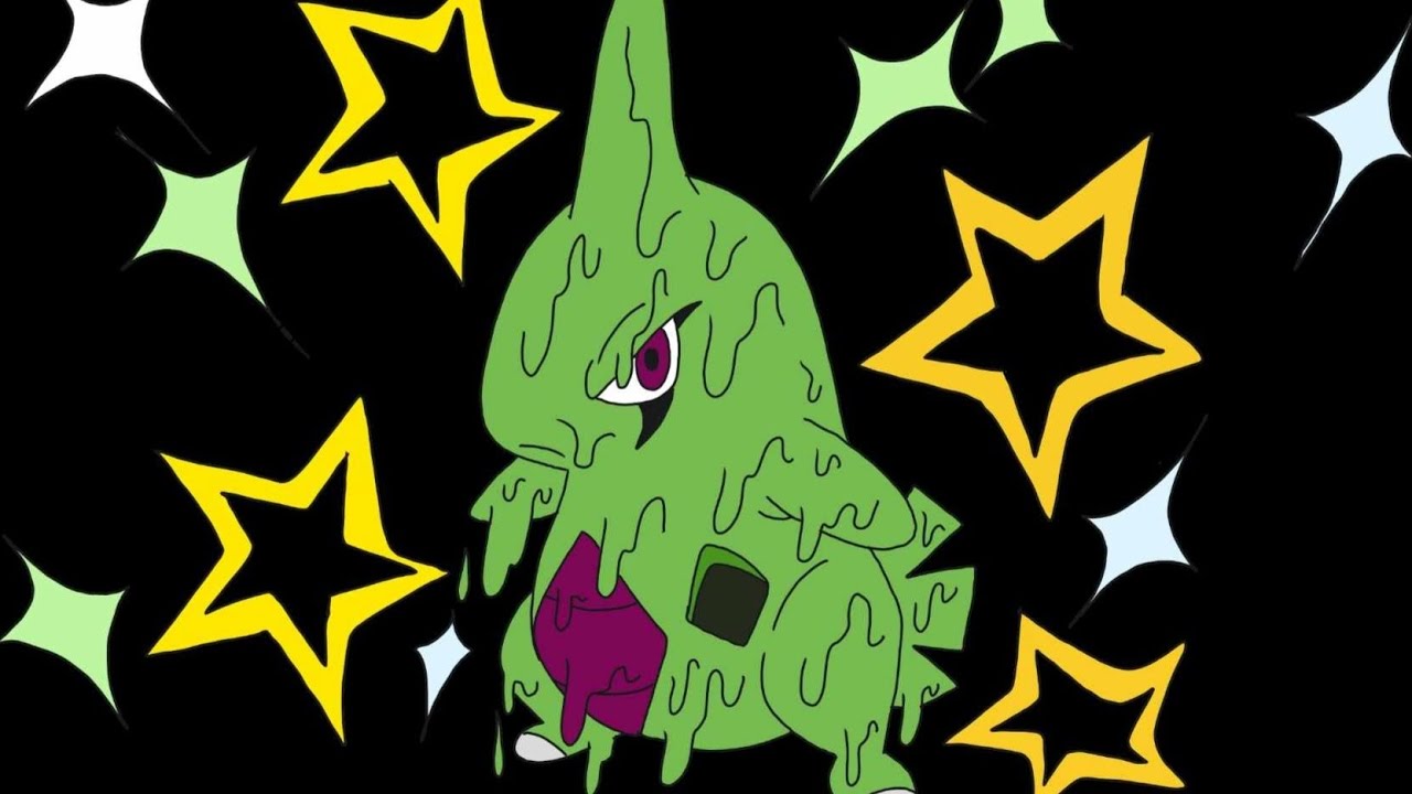 melting shiny Larvitar drawing - YouTube