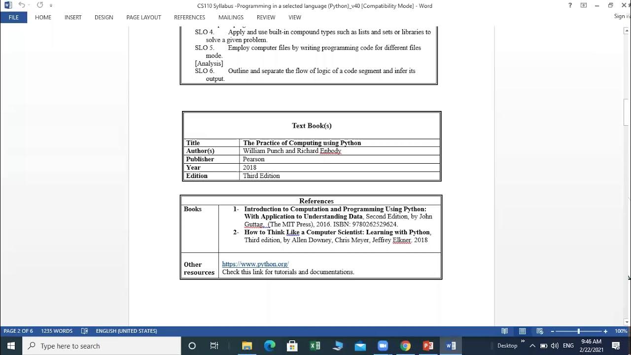 cs110 lect1 syllabus - YouTube