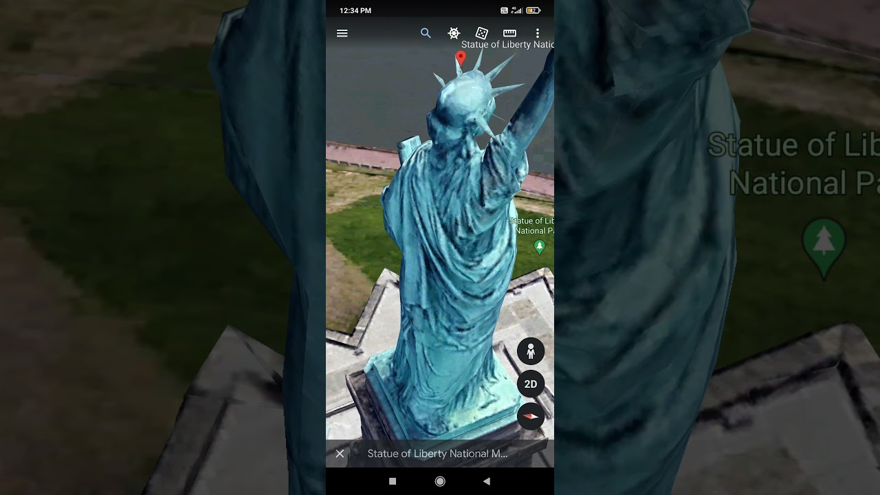 📌 Statue of Liberty From google earth view - YouTube
