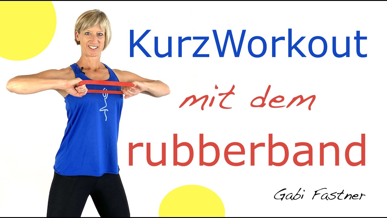⭕️ 22 min. Rubberband-Workout für Arme, Bauch, Beine und Po - YouTube