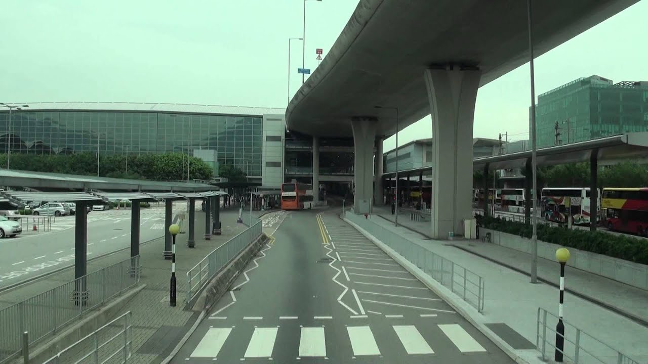 LWB Alexander Dennis Enviro 500 8523 RJ5802 @ S1 東涌鐵路站 - 機場博覽館 - YouTube