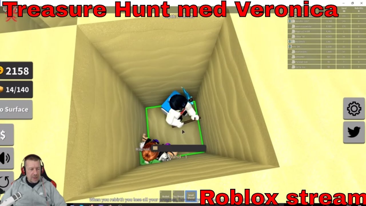 Treasure hunt med Veronica - Roblox - STREAM - YouTube