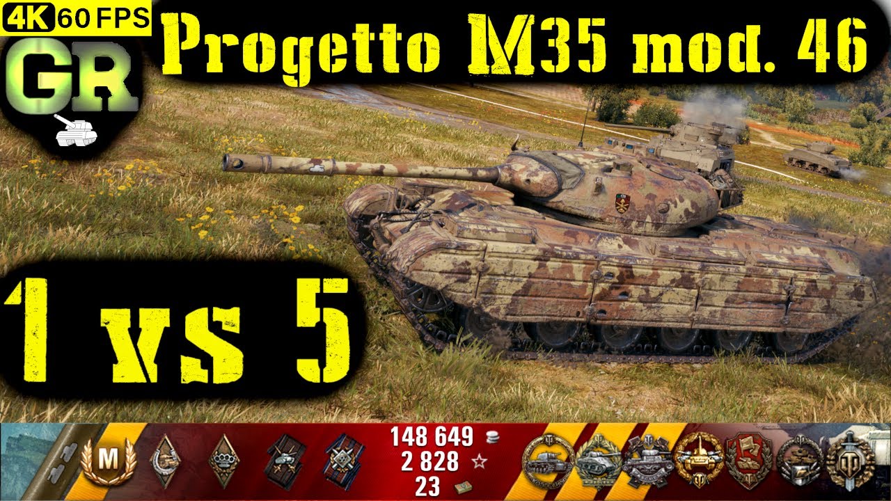 World of Tanks Progetto M35 mod 46 Replay - 9 Kills 5.5K DMG(Patch 1.4. ...