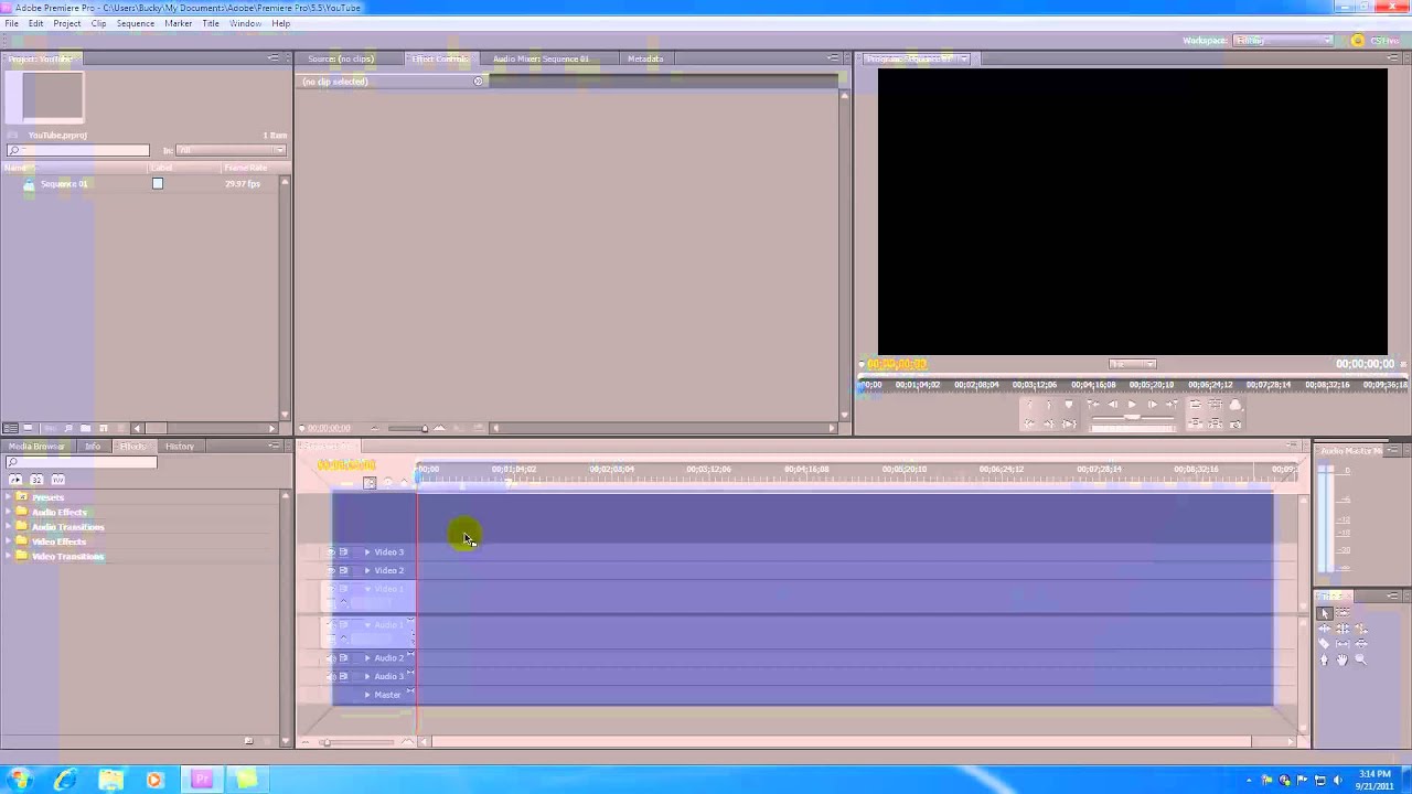 Adobe Premiere Pro Tutorial 2 Customizing Your Workspace - YouTube