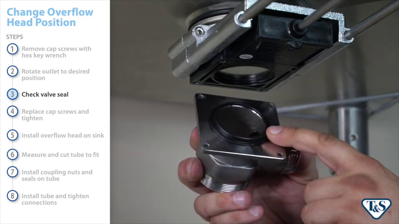 How To: Using An Overflow Head With A Waste Drain Valve - YouTube