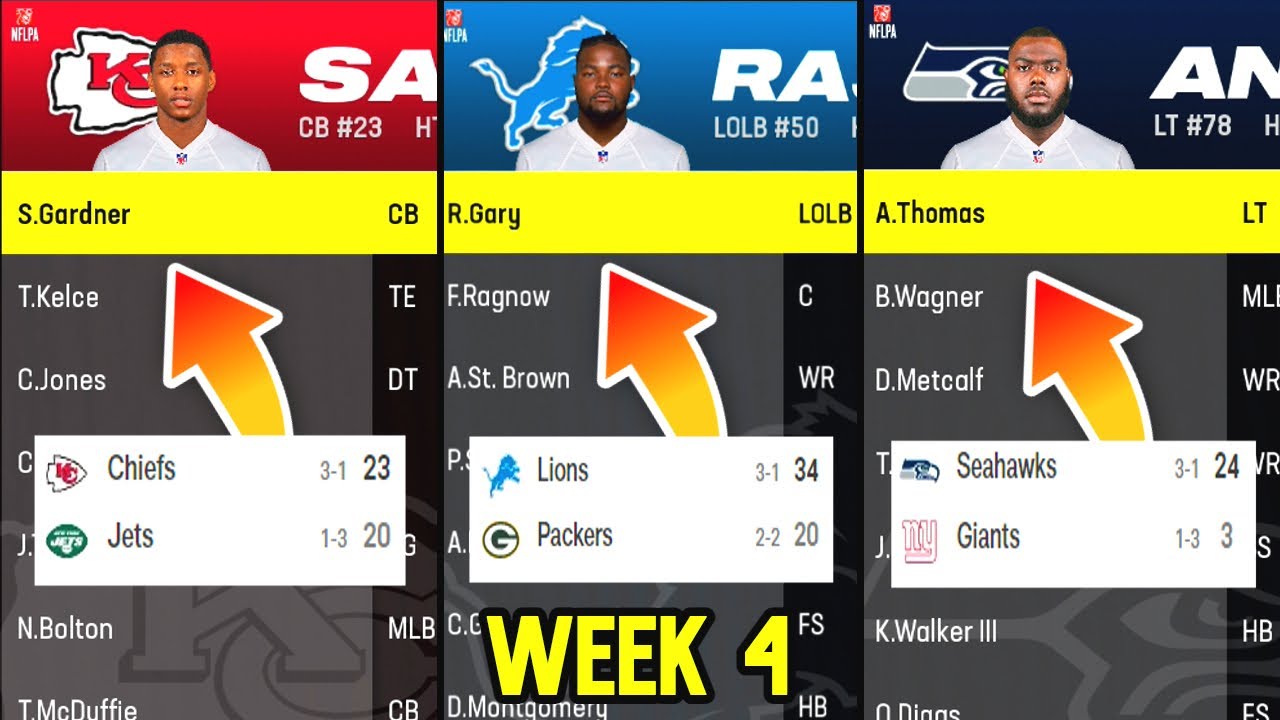 The NFL, But Every Week 4 Winner Steals A Player From Their Opponent ...