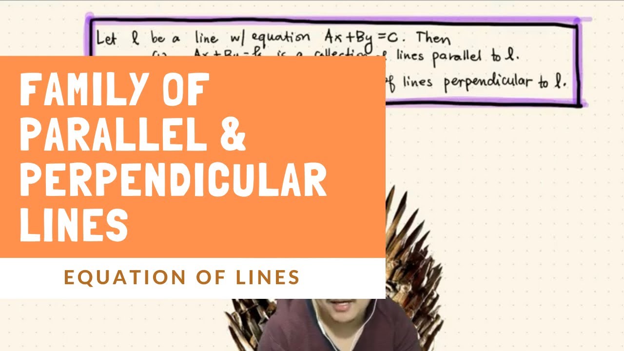 Parallel and Perpendicular Lines (via Family of Lines) - YouTube