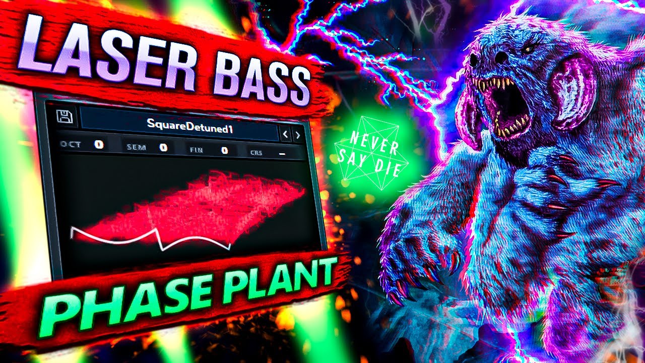 HEAVY DUBSTEP LASER BASS in PHASE PLANT | SPACE LACES & EXCISION 1 On 1 SYNTH 2022 ABLETON ...
