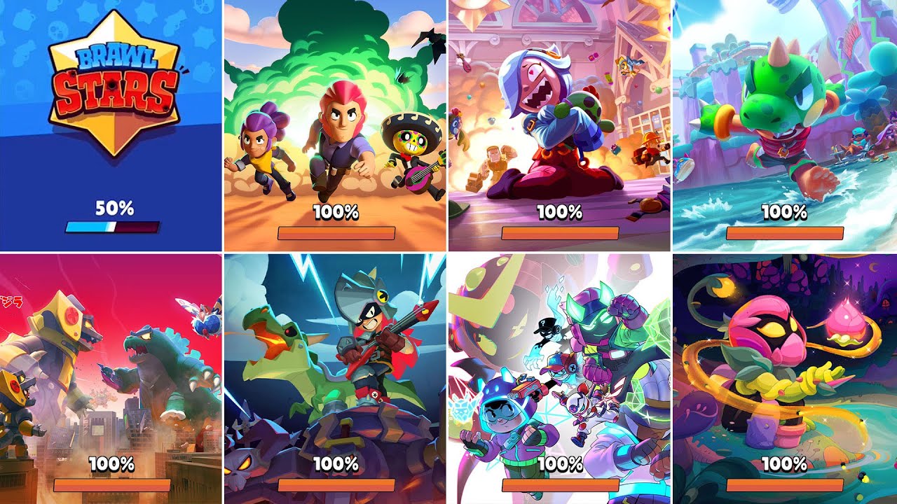 Loading Screen Evolution ( 2017-2024 ) in Brawl Stars | Godzilla ...