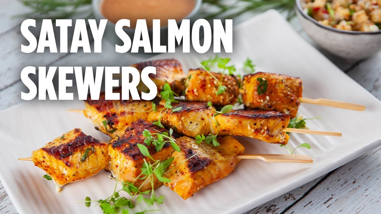 Tender Satay Salmon with Pineapple Salsa | Good Chef Bad Chef - YouTube