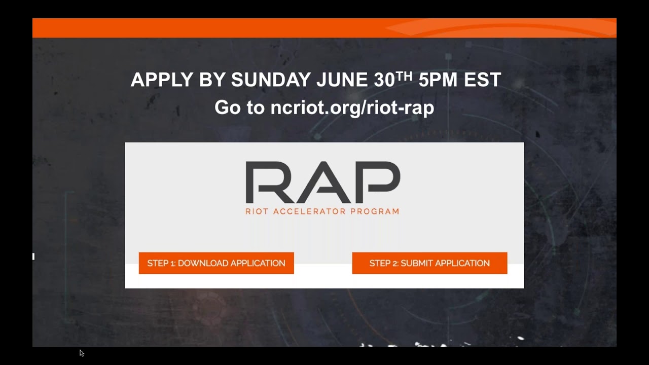 RIoT Accelerator Program (RAP) - Craft a Compelling Application for an IoT Startup Accelerator ...