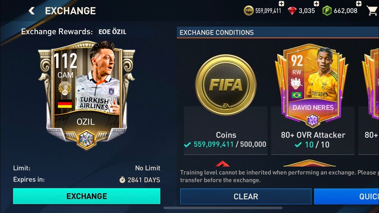 FIFA MOBILE 23 : NEW 112 EOE ÖZIL : NEW ICON : LIMITED EDITION PACK ...