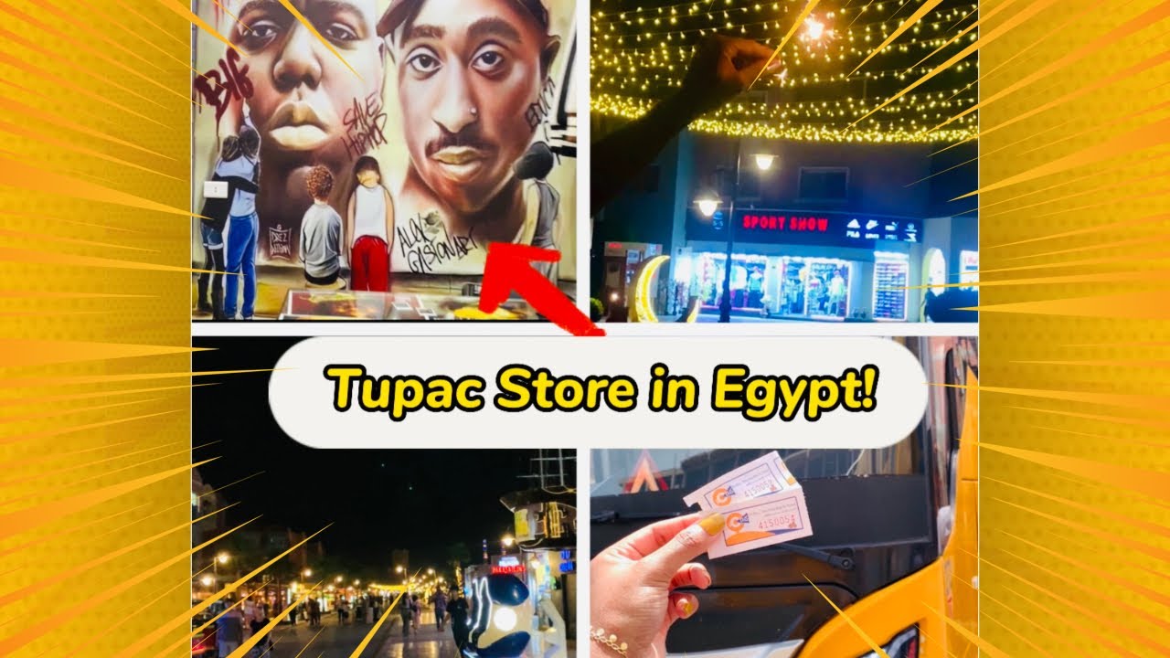 TUPAC STORE IN EGYPT!?! | Hurghada Marina | Night Life | Last day in ...