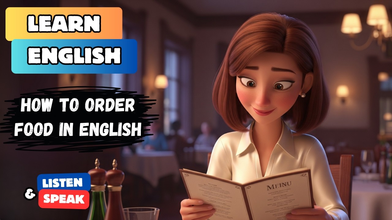 How To order food in English | Improve Your English | English Listening ...