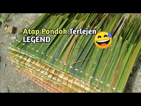 Cara simpel dan mudah membuat atap daun Rumbio part 2?? - YouTube