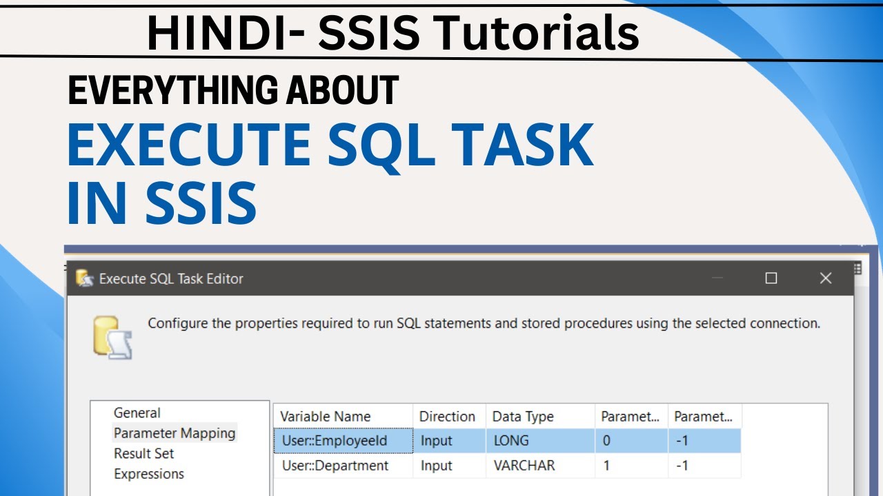 05 Hindi | Execute SQL task in SSIS - YouTube