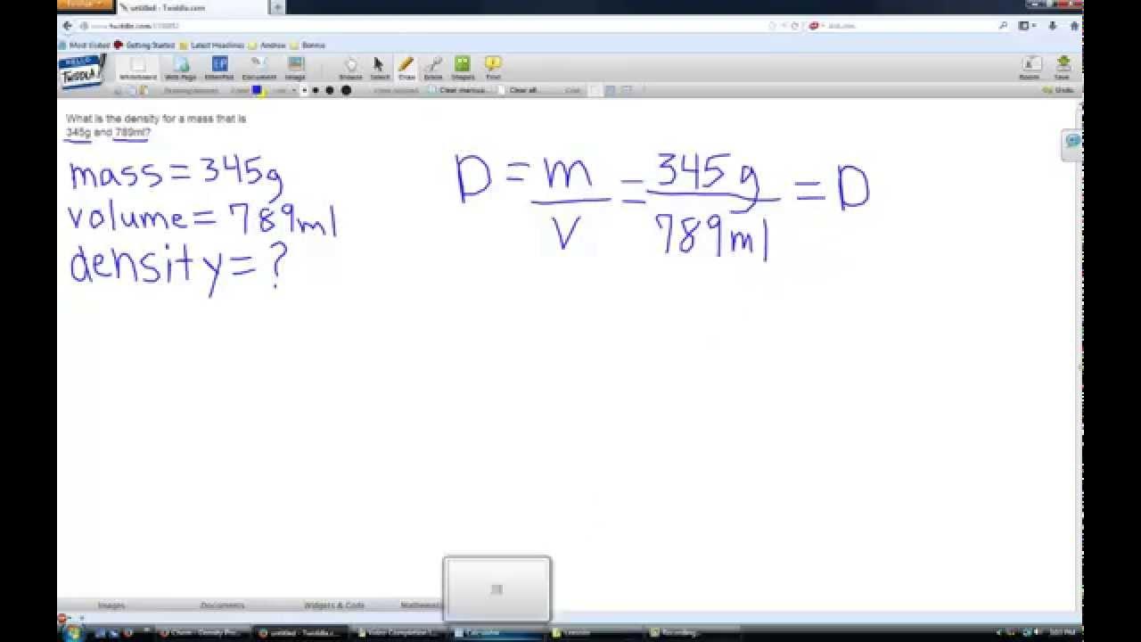 Density Problem Solving Example 1 - YouTube