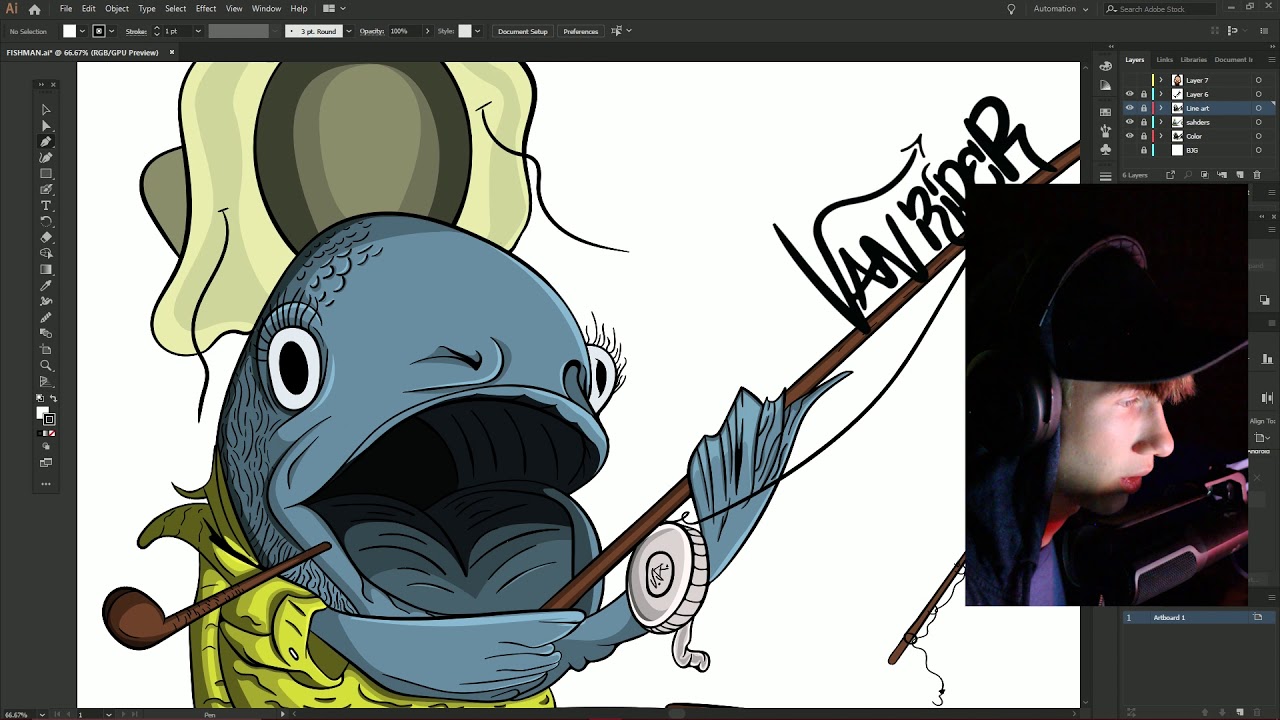 Adobe Illustrator to Photoshop: My Workflow Process Tutorial - YouTube