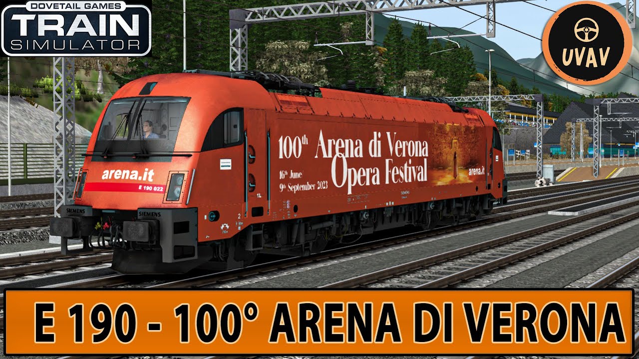 RAILWORKS - TRAIN SIMULATOR CLASSIC - RH 1216 - E 190 - 100° ARENA DI ...