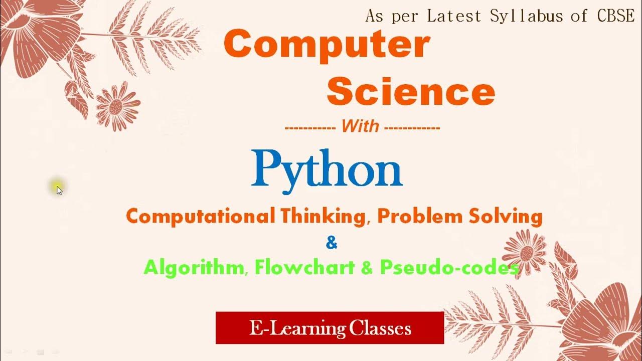 Computational thinking & Problem Solving (Computer Science) - YouTube