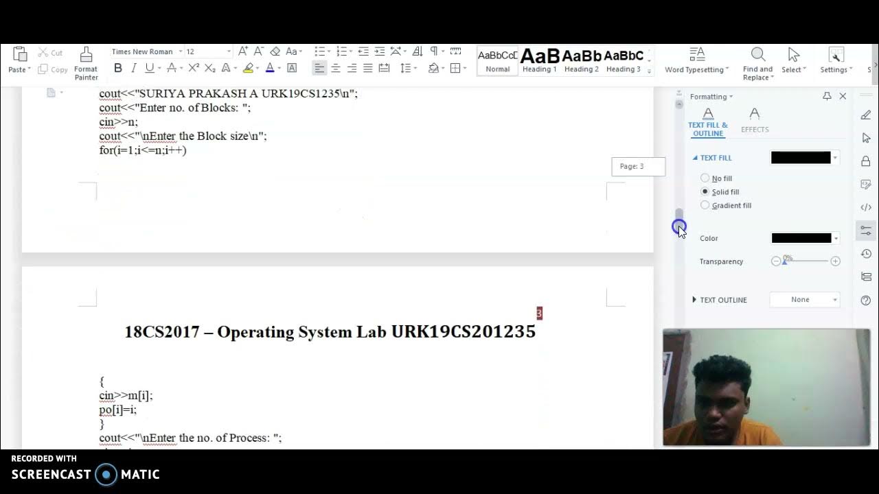 Contiguous Memory Allocation | EXP 7 | OS LAB - YouTube