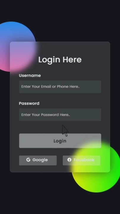 Design Login Html Css 2023 Mengareit Htmlcss Shorts 2023 Youtube