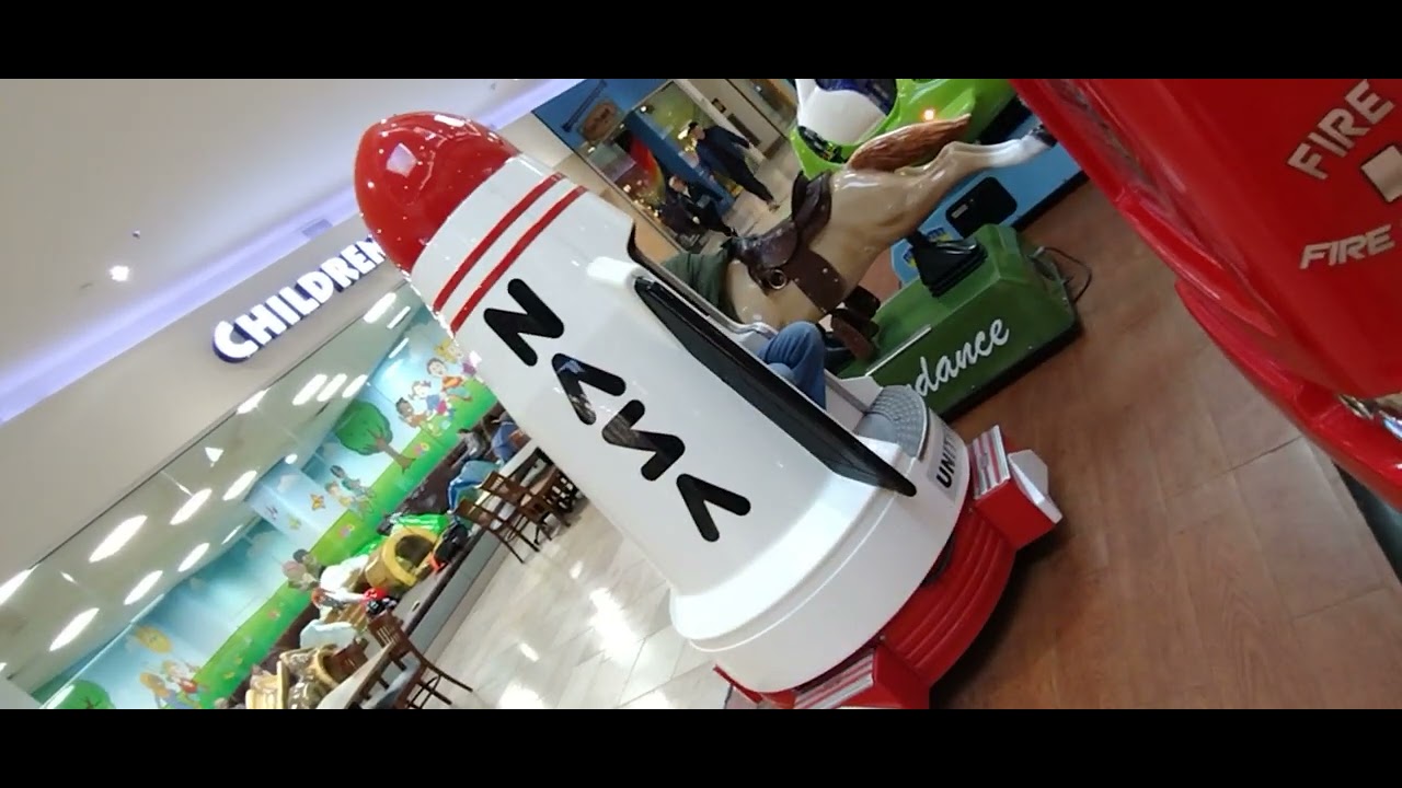 1993 NASA Rocket Kiddie Ride (MUTE, Flag Day special!) - YouTube