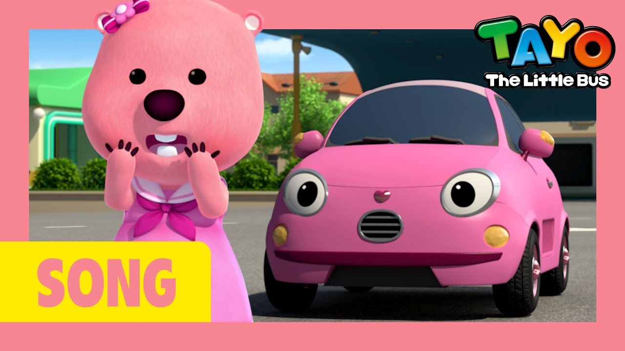 Tayo Opening Theme Song l Learn Colors Pink l Pink Color Song l Pink ...