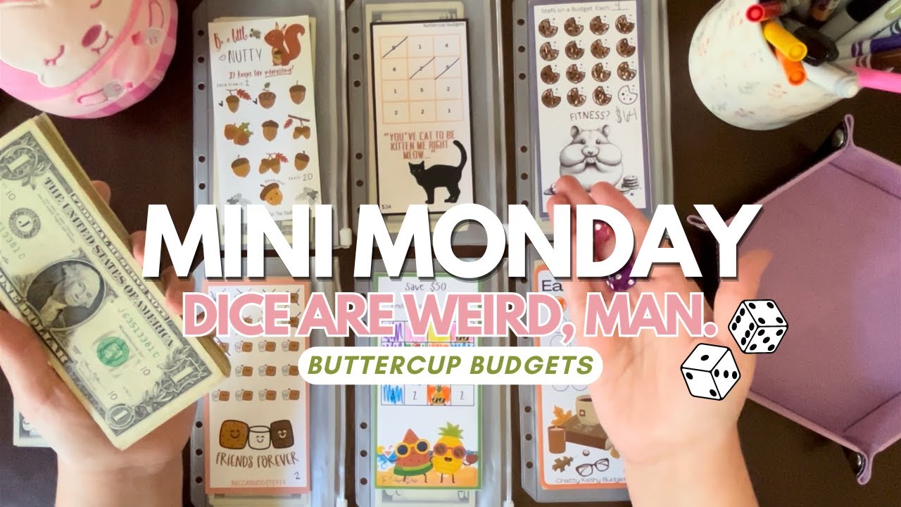 Mini Monday Savings Challenges | September 23 | dice are weird, man ...