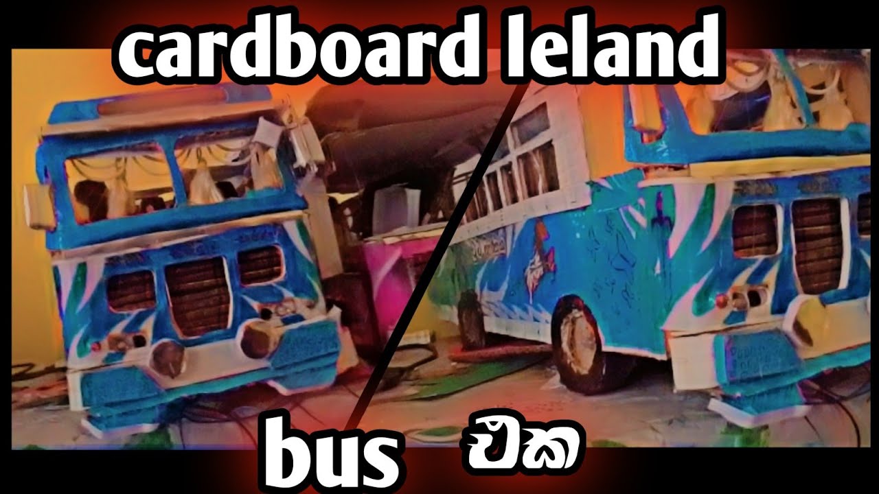 cardboard leland bus💫💞 - YouTube
