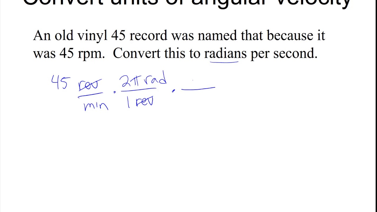 Trig angular velocity - YouTube