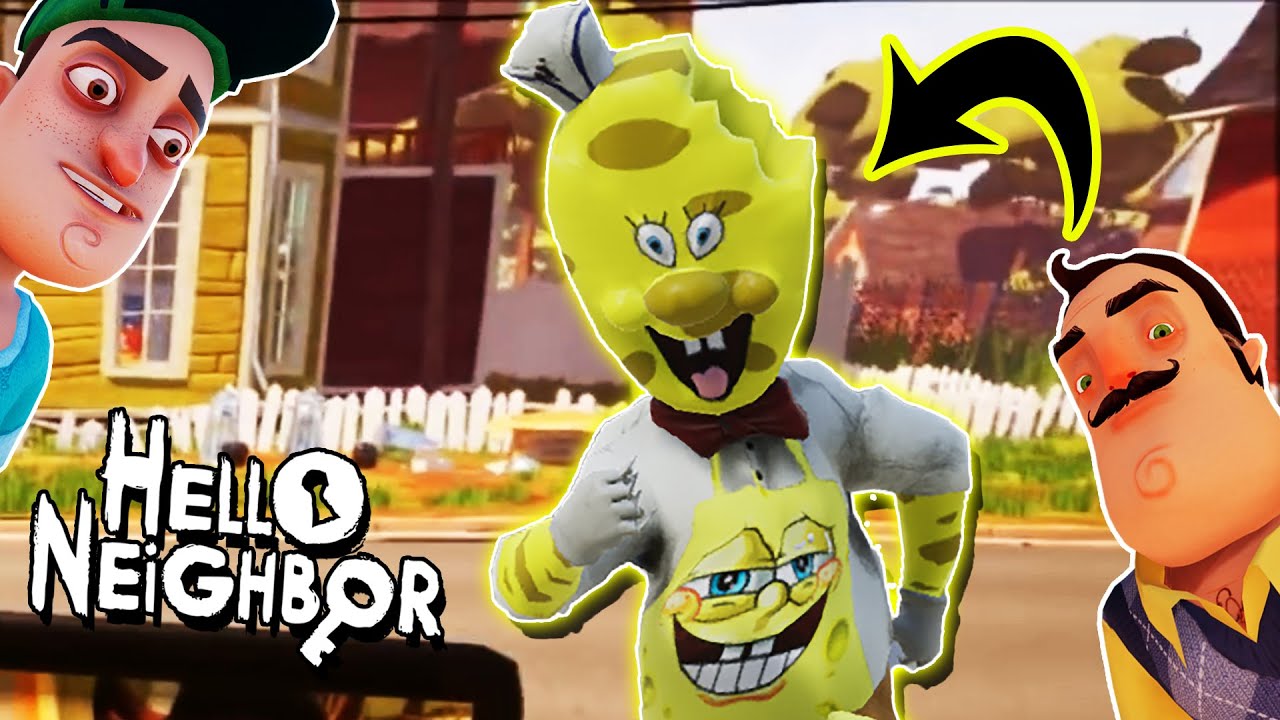 HELLO SPONGEBOB ICE SCREAM ROD | Hello Neighbor Mod - YouTube
