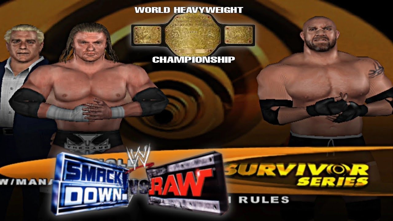WWE Goldberg vs Triple H with Ric Flair Survivor Series 2003 ...
