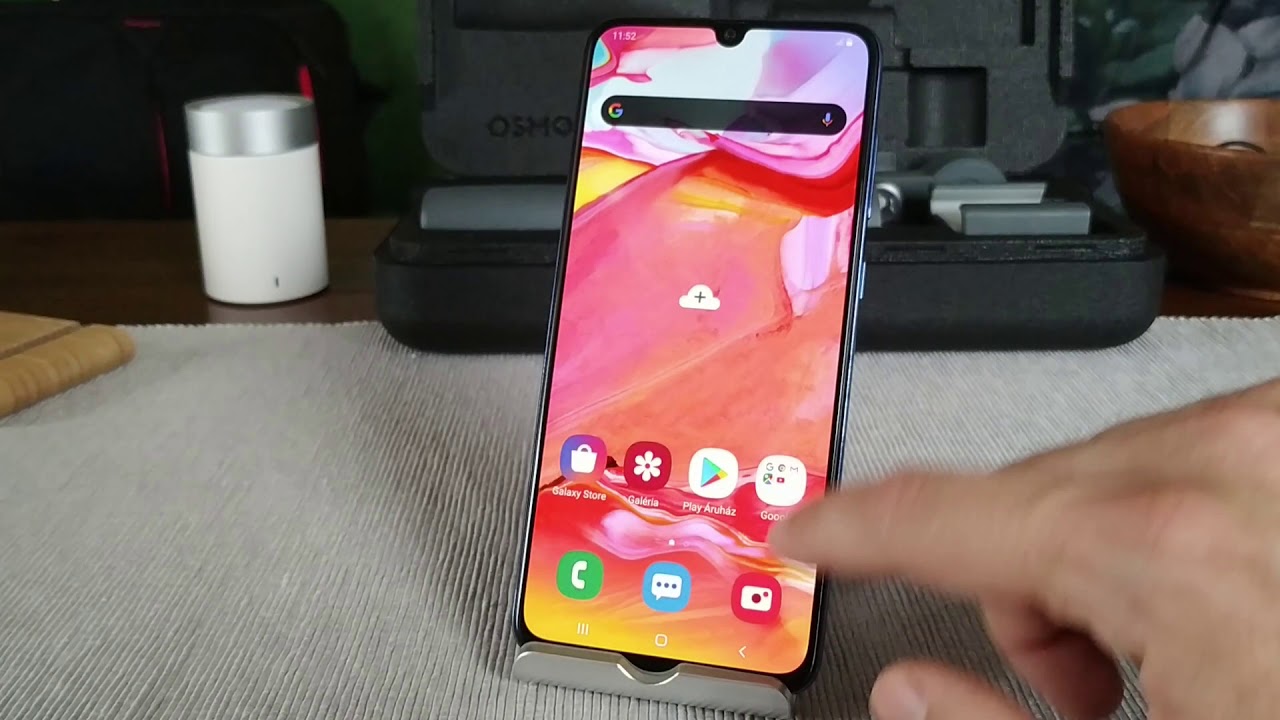 Samsung Galaxy A70 teszt és bemutató - YouTube