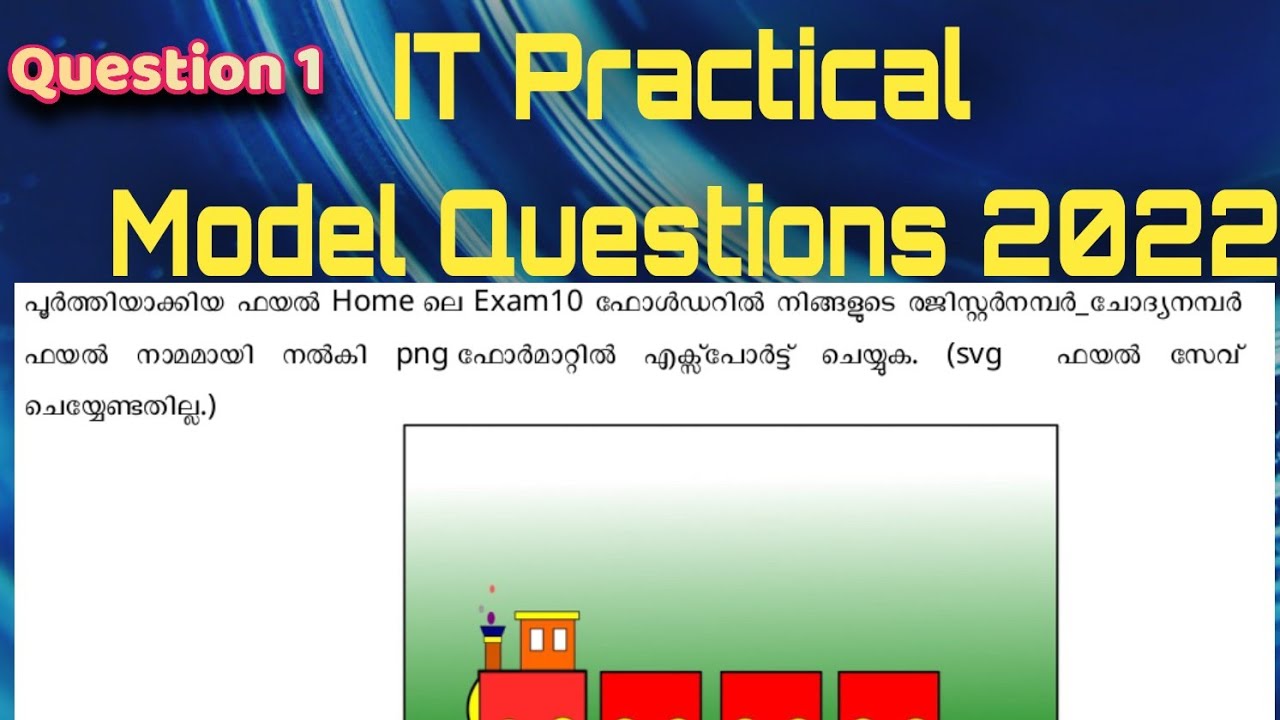 SSLC EXAMINATION MARCH 2022ICT MODEL QUESTIONS I Inkscape I Group 1 ...