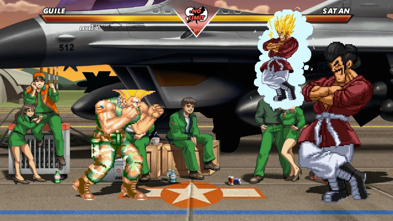 GUILE vs MR SATAN - The Most Insane fight of the Century‼️ - YouTube