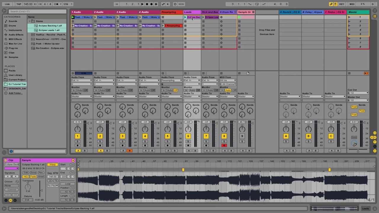 Using Stems in Ableton Live - Module from Ableton Live DJ's Guide - YouTube