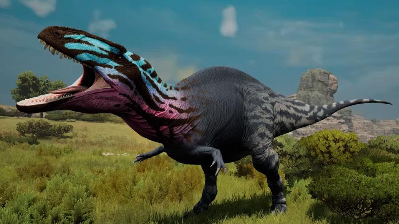 Path of Titans: Divine Beasts Acrocanthosaurus sounds - YouTube