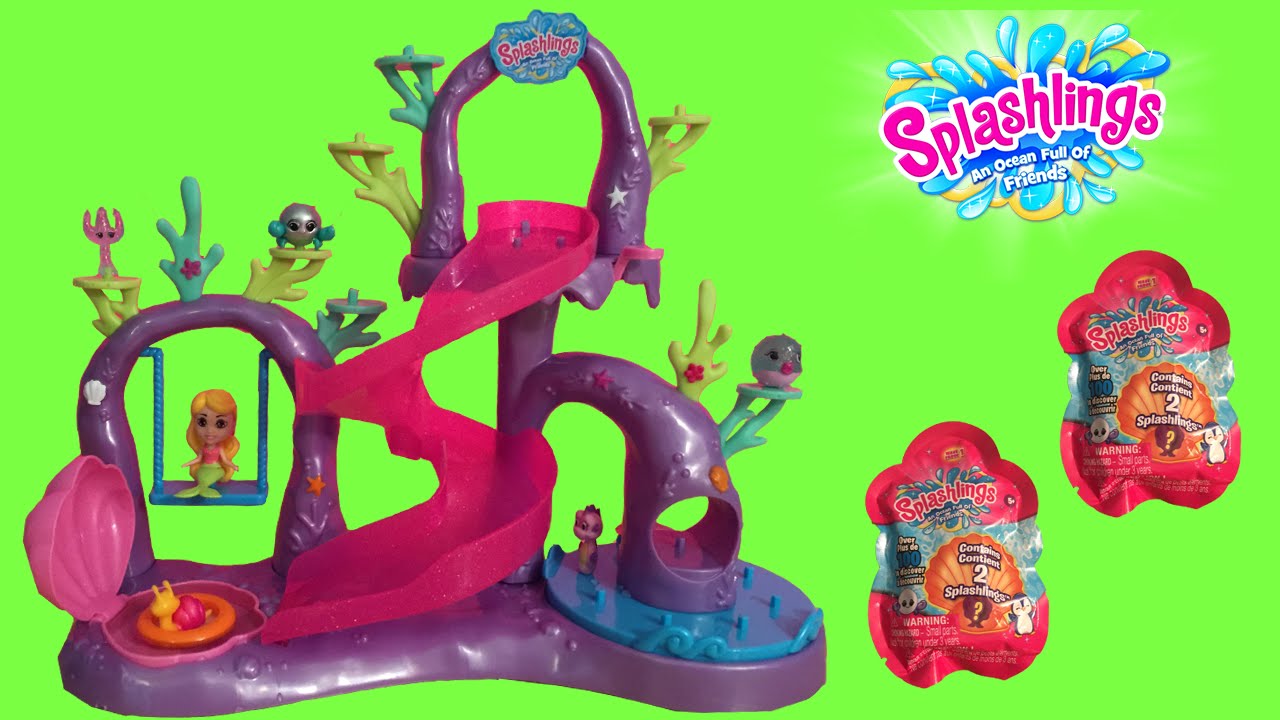 Splashlings Coral Playground Playset With 3 Exclusives + 2 Splashlings ...