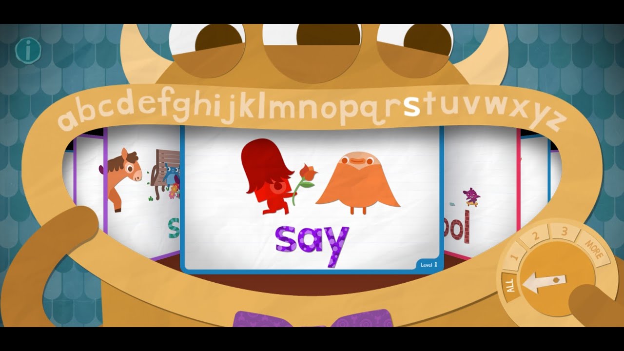 Letter S - SAY | Endless Reader | Sight Words | Originator Games - YouTube