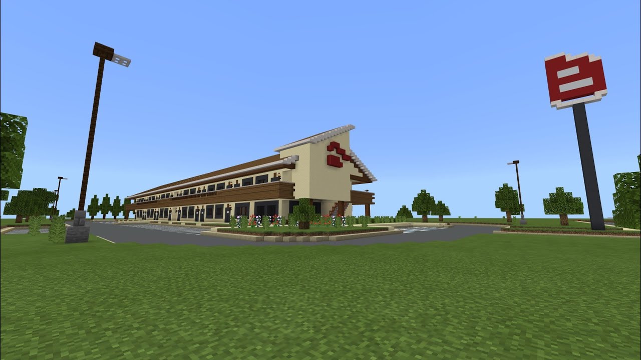 Minecraft: City Of Evansburg - Episode 15 - Motel! (Speed Build) - YouTube