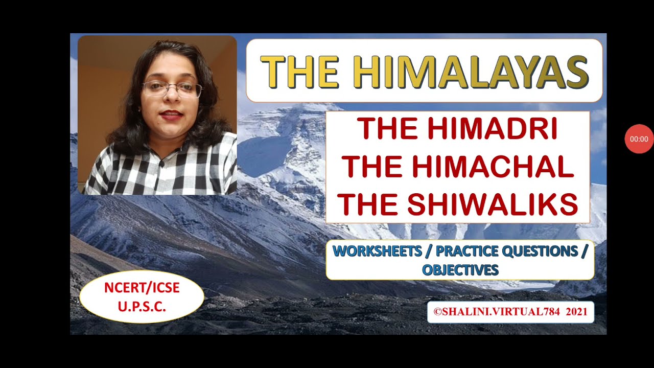 The Himalayas|The Himadri|The Himachal|The Shiwaliks|Physical Features ...