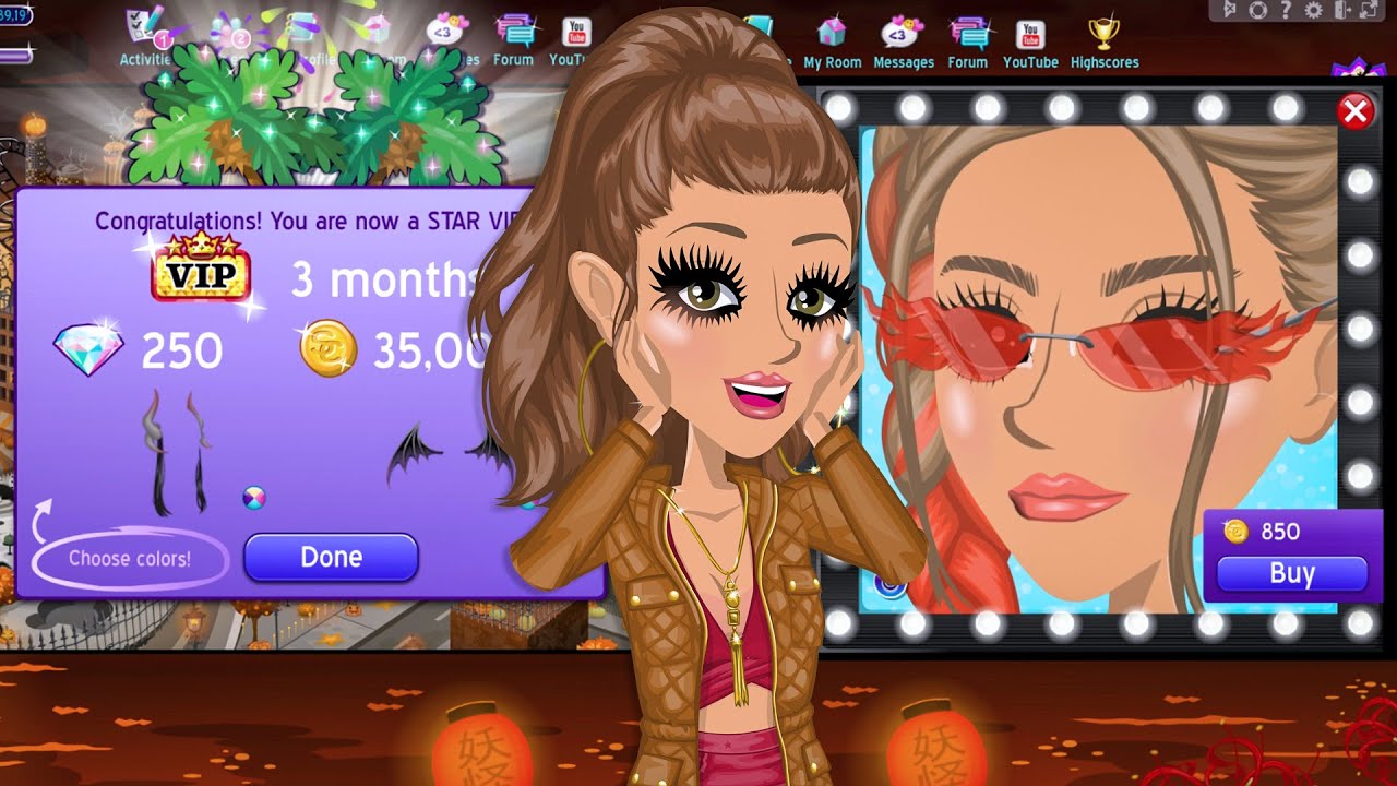 3 MONTHS STAR VIP + HALLOWEEN MAKEOVER ON MSP! - YouTube