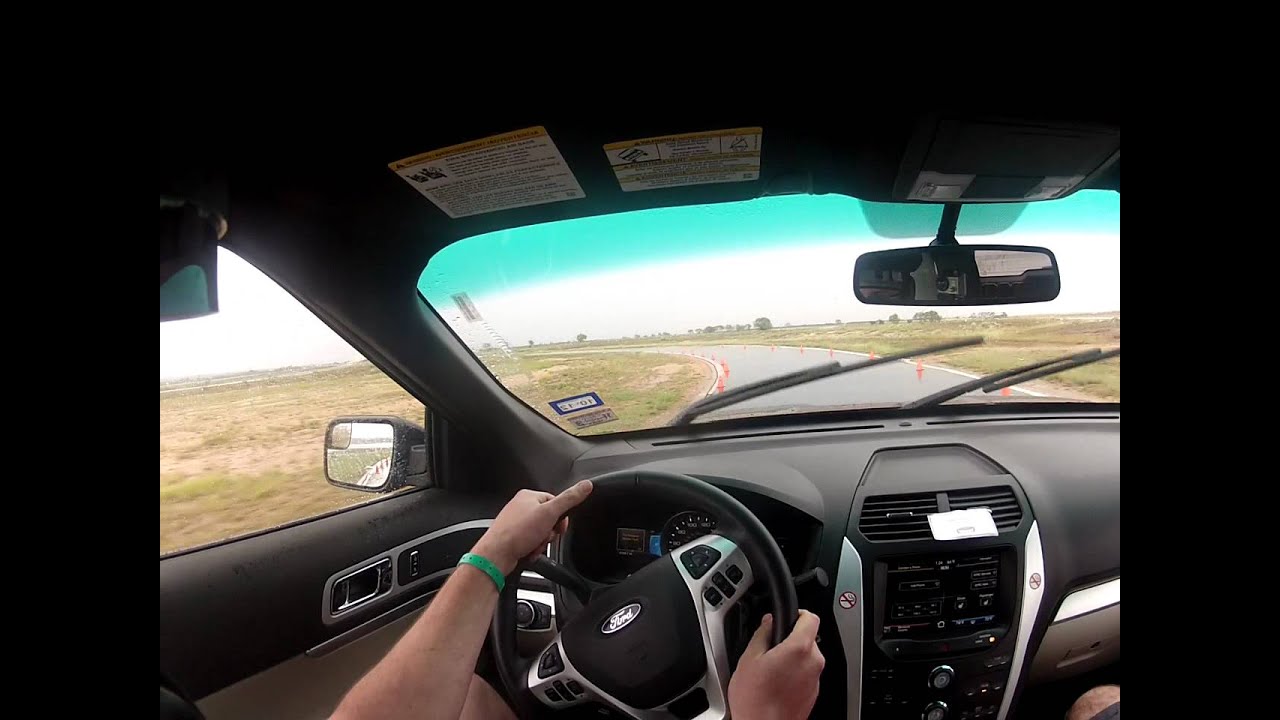 Uvalde Continental proving grounds ford explorer wet track - YouTube