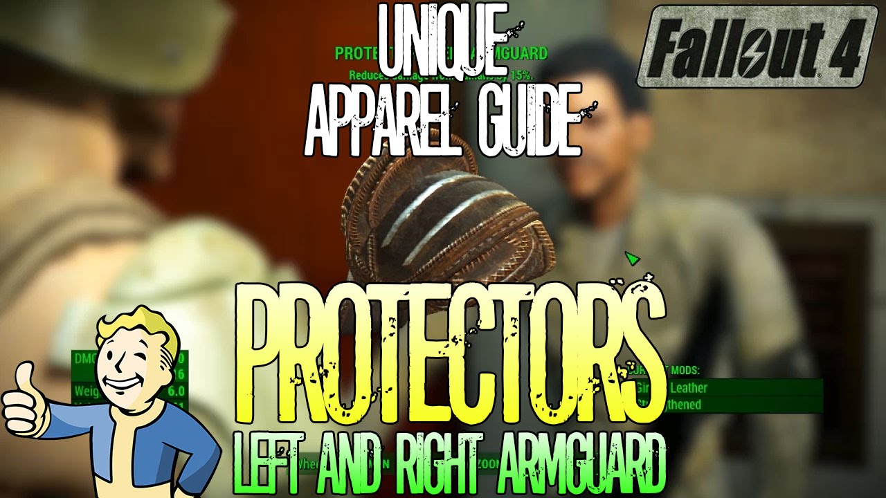 Fallout 4 | Protectors Left and Right Armguard | Unique Rare Apparel ...